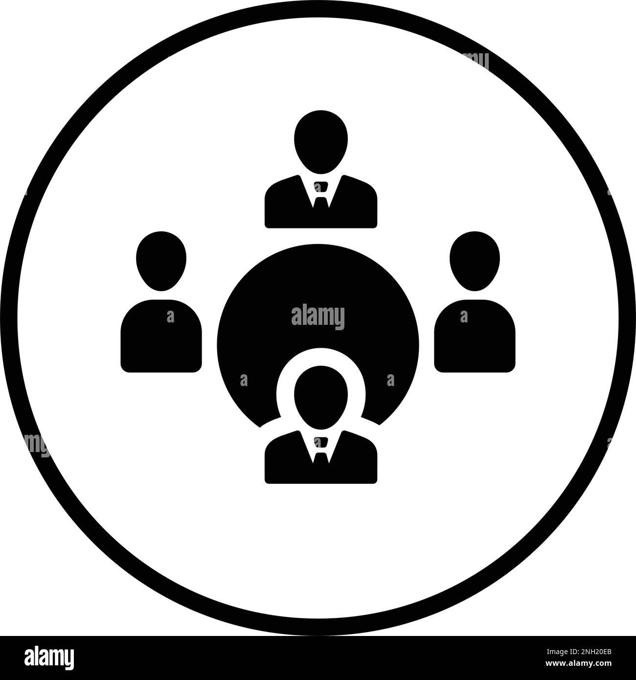 Team meeting icon design template vector illustration for graphic and ...