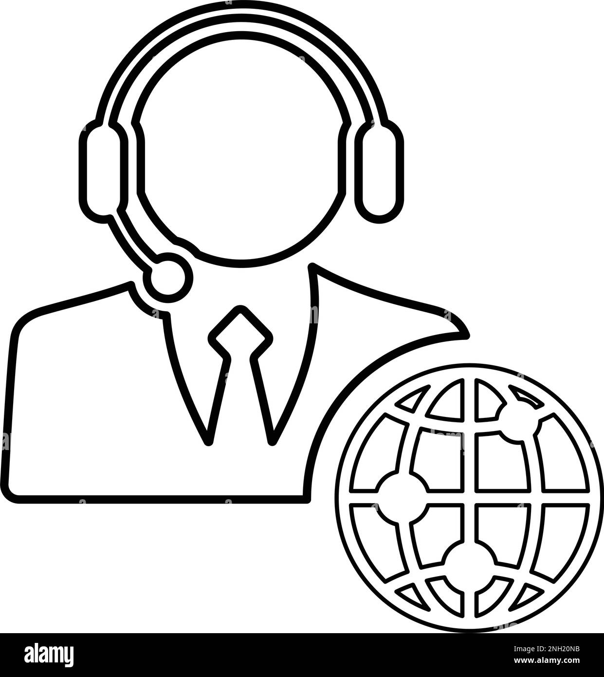 Online Support icon. Fully editable vector EPS use for printed ...