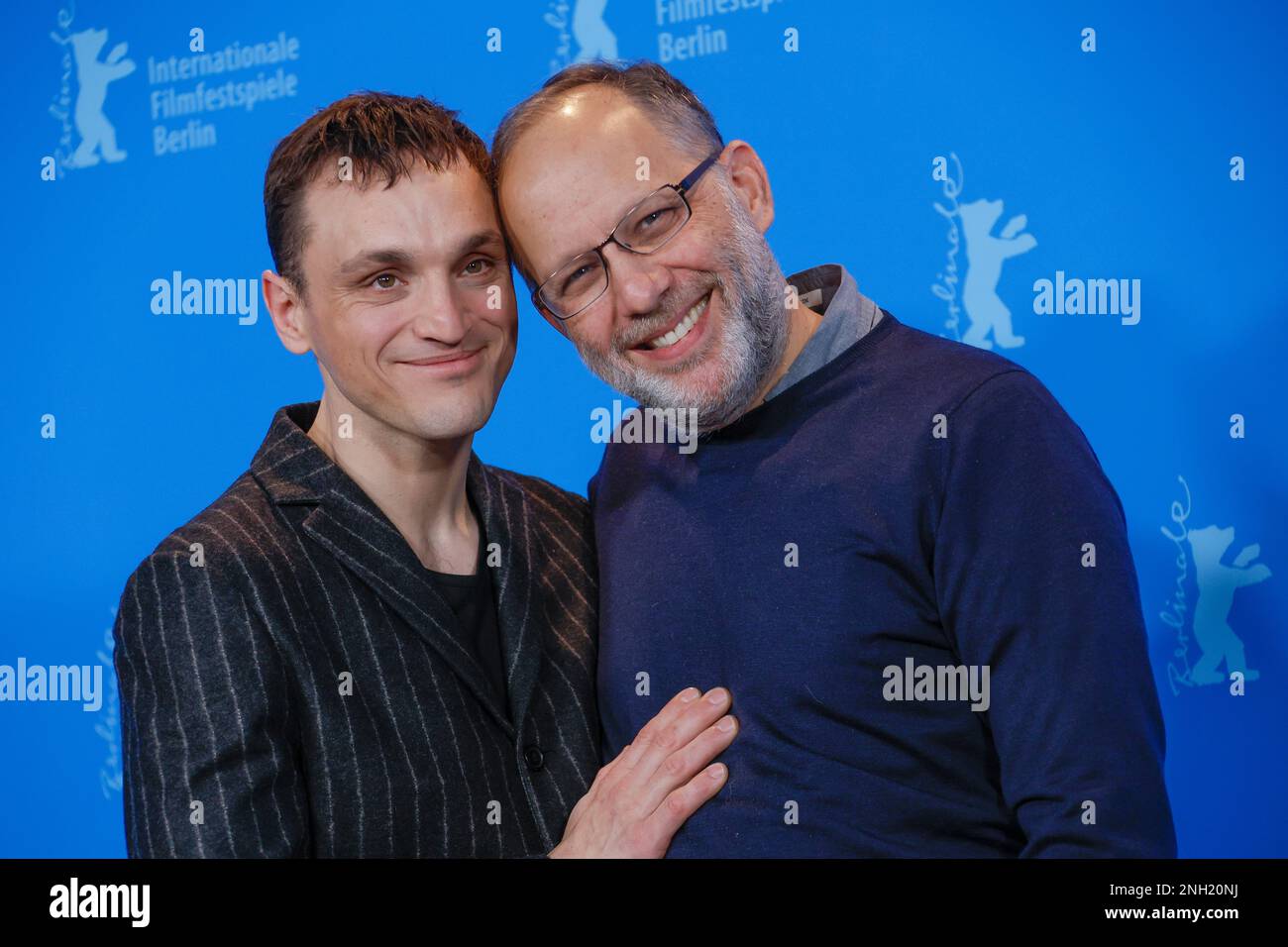 Franz Rogowski, left, and director Ira Sachs pose for photographers at ...