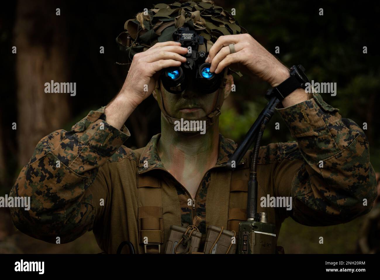 U.S. Marine Corps Staff Sgt. Brandon Ashworth, a squad leader with 1st ...