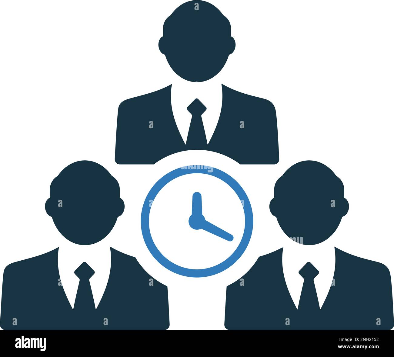 Meeting Time icon. Fully editable vector EPS use for printed materials ...