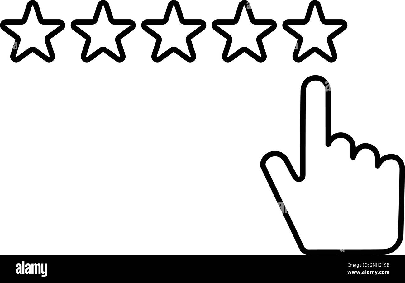 5 Star Feedback icon symbol for use on mobile apps, print media and web ...