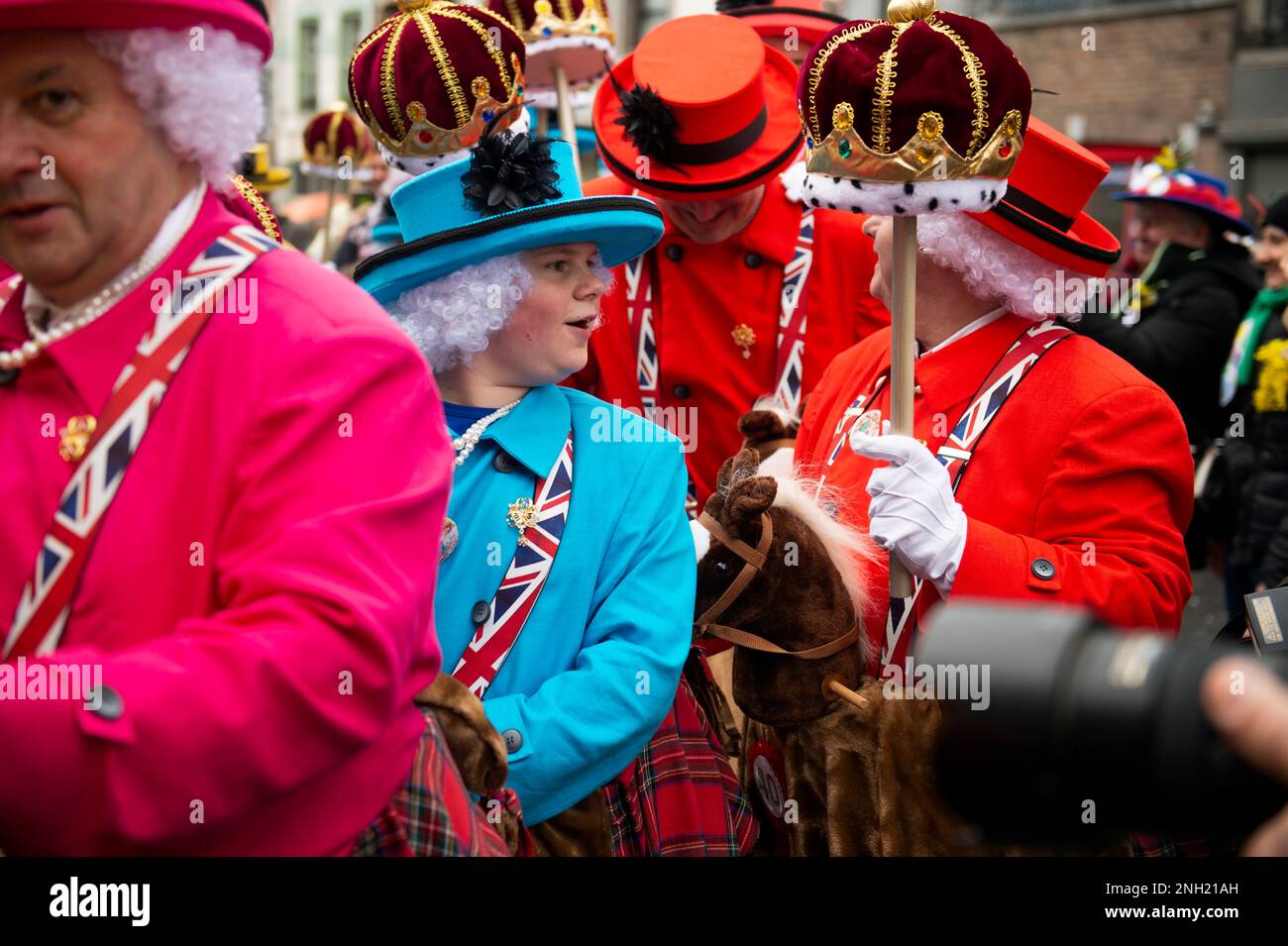 Carnaval de Binche dimanche gras Stock Photo - Alamy