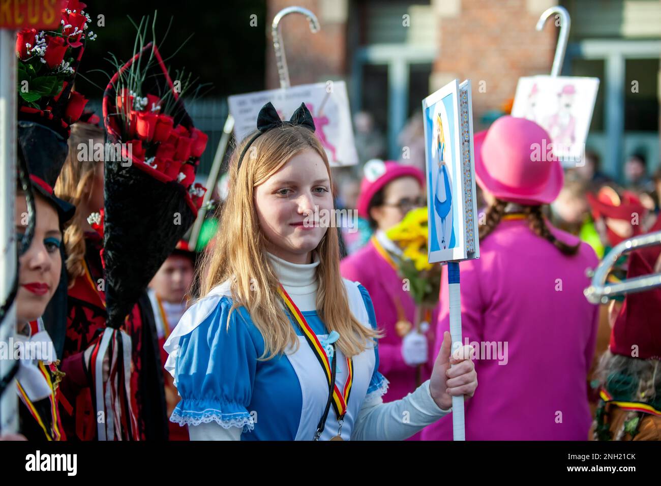 Carnaval de Binche dimanche gras Stock Photo - Alamy