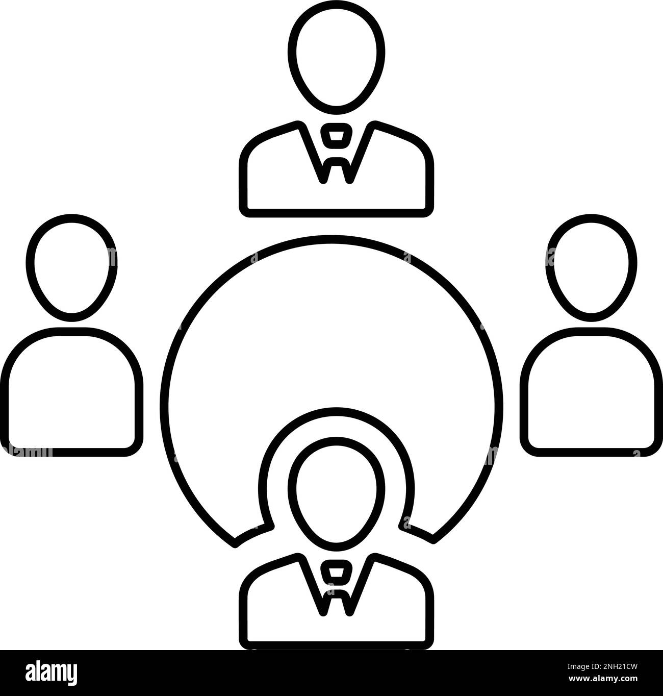 Team meeting icon hi-res stock photography and images - Alamy