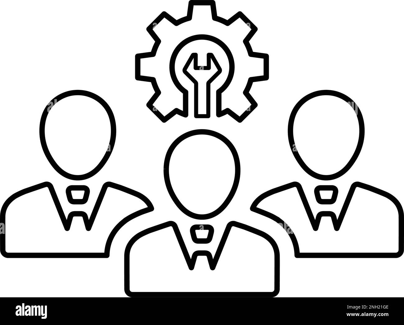 Technical Team icon design template vector illustration for graphic and ...