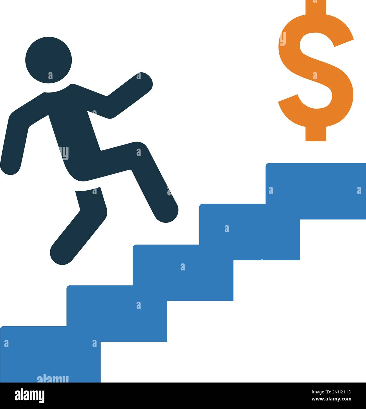 Stairs Up icon symbol for use on mobile apps, print media and web ...