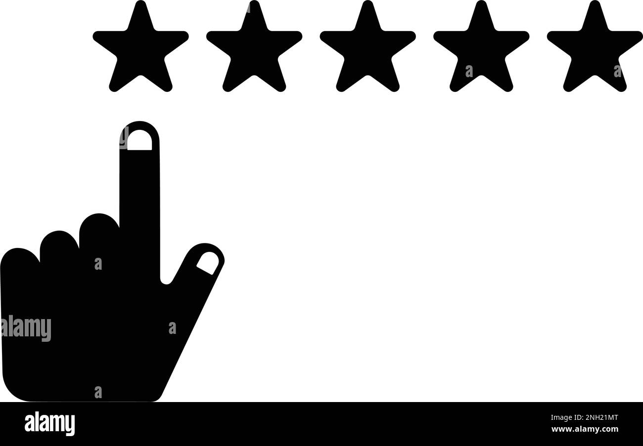 5 Star Feedback icon symbol for use on mobile apps, print media and web ...