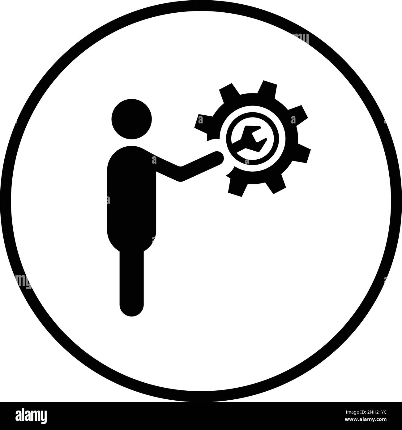 Engineer pictogram helmet Stock Vector Images - Alamy