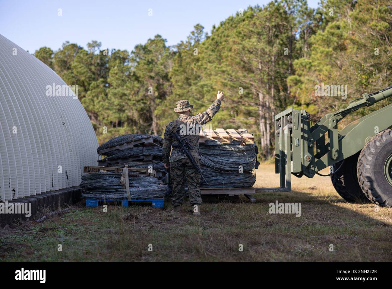 U.S. Marine Corps Lance Cpl. Nicholas Coughenourlee, an engineer ...