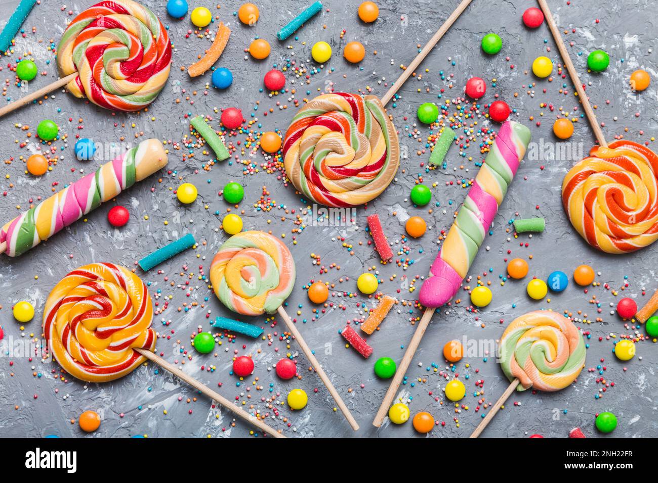 Tasty appetizing Party Accessories Happy Birthday Sweet. Different ...