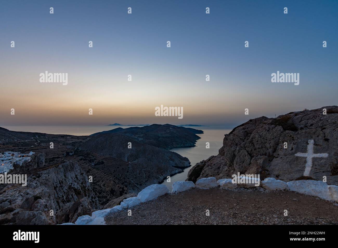 Traditional cycladic village sunset hi-res stock photography and images ...