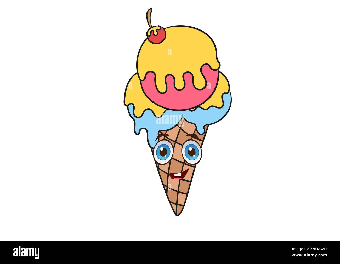 cartoon ice cream cone Stock Photo - Alamy cartoon ice cream cone Stock Photo - Alamy