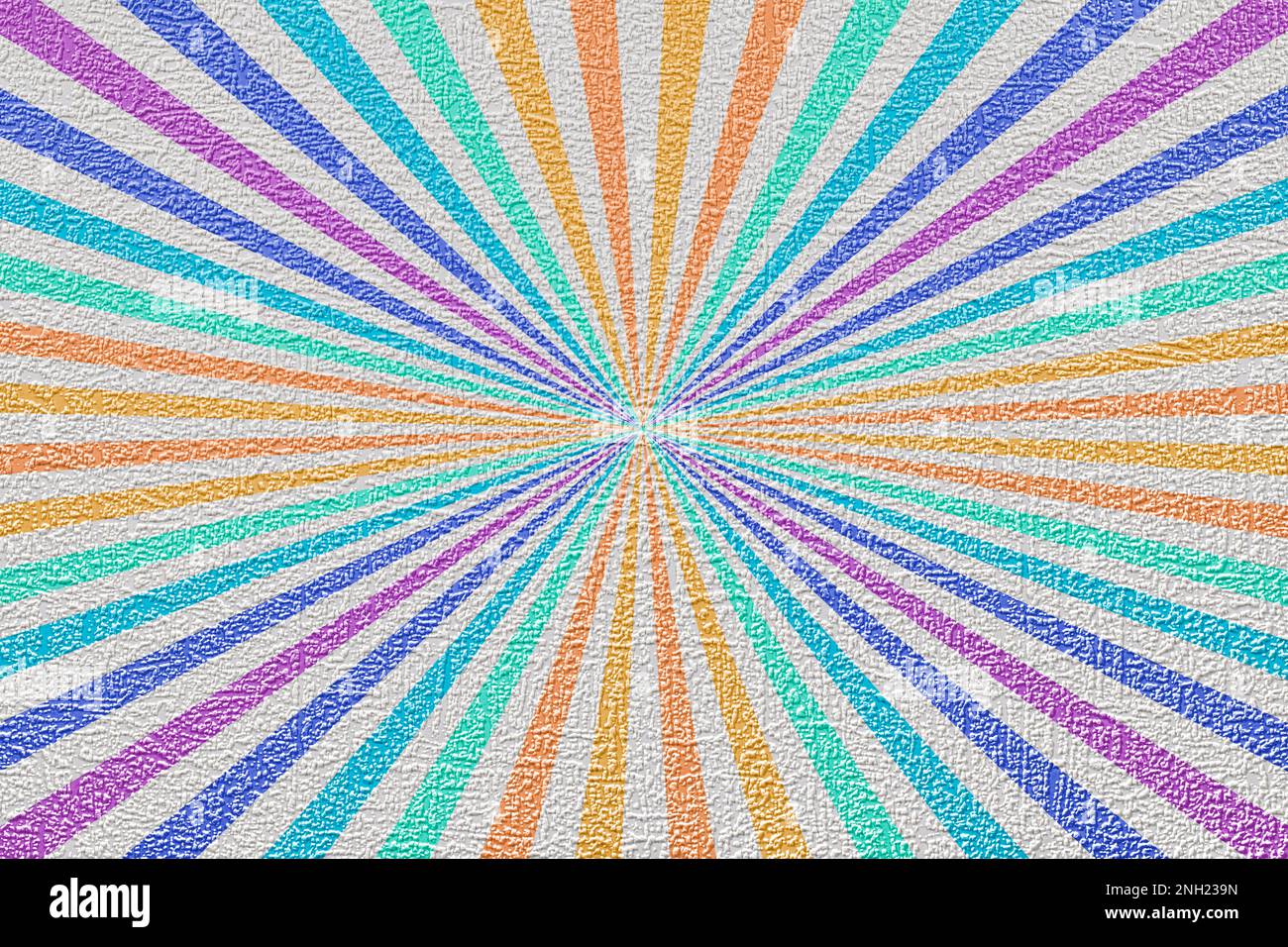 Retro paper background with rays or stripes in the center. Solar multi ...