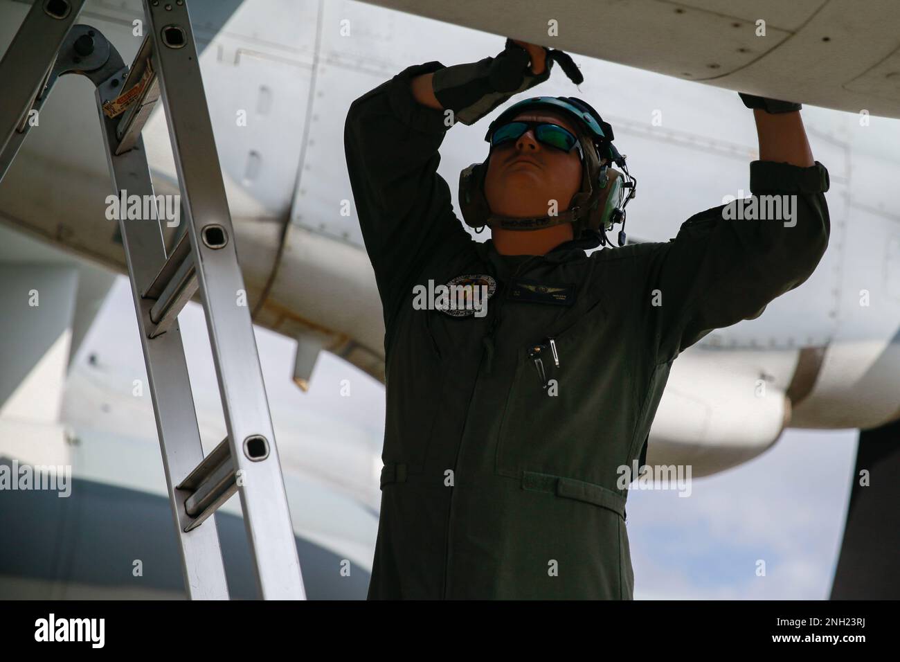 U.S. Marine Corps Cpl. Daniel Nielsen, a loadmaster with Marine Aerial ...