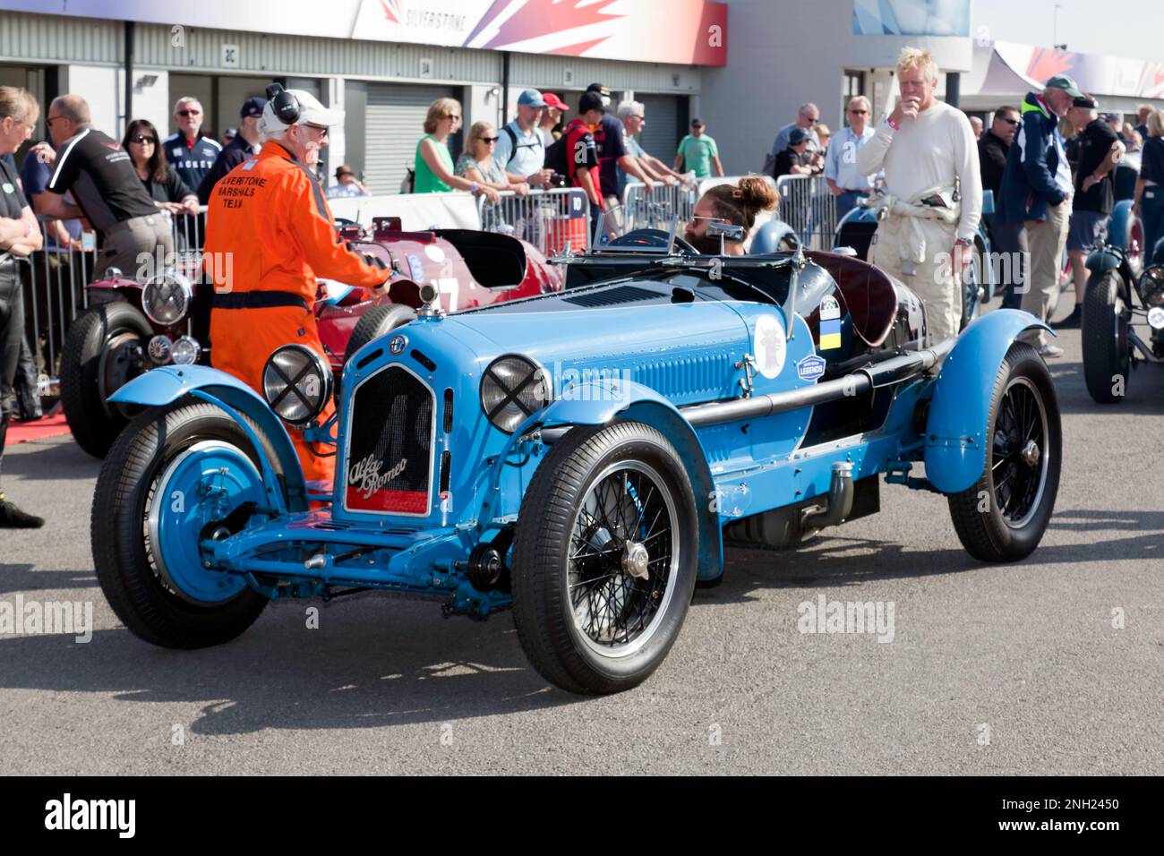 David Cooke's 1934, Alfa Romeo 8C Monza, in the National Paddock, at ...