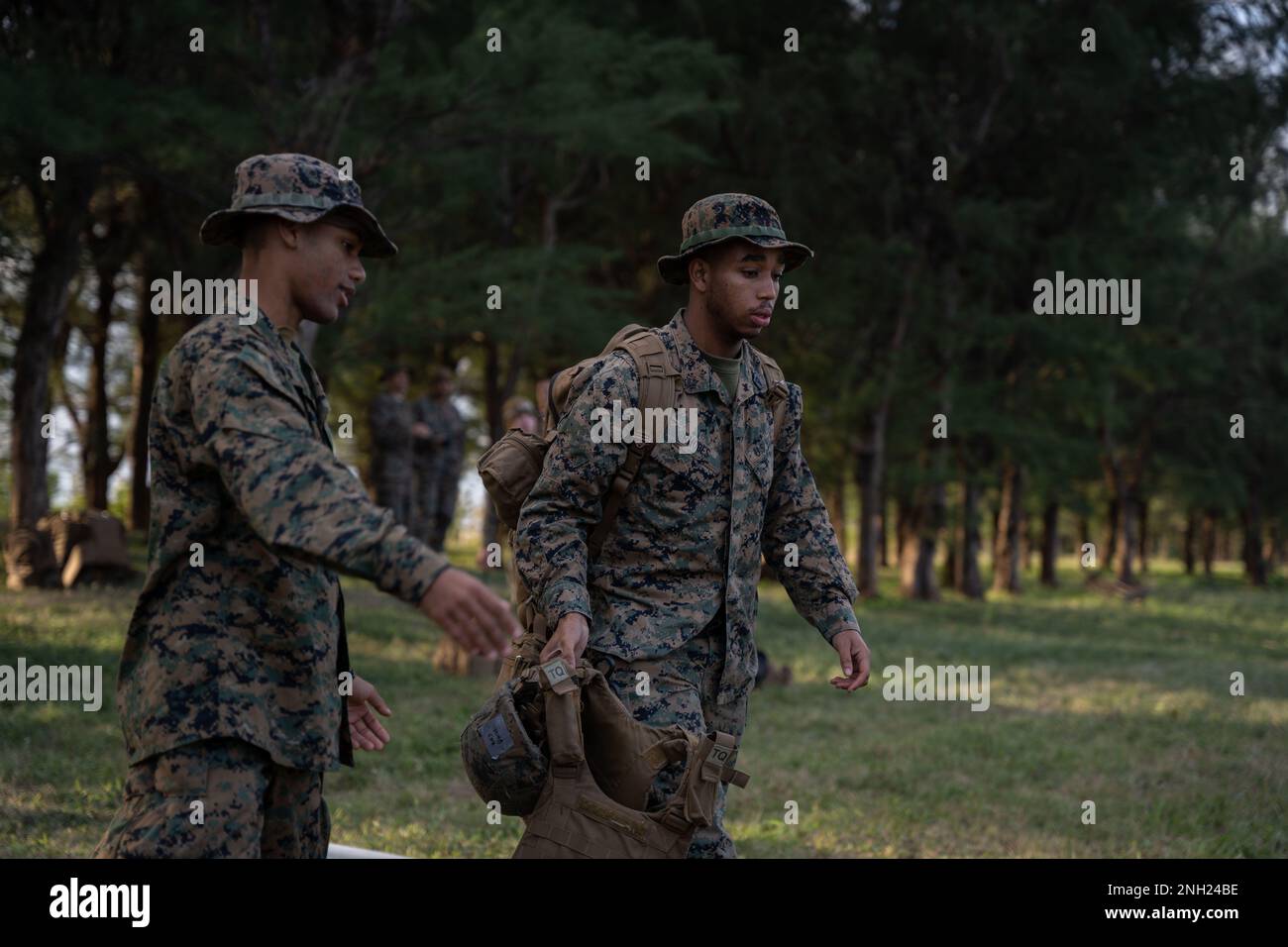 A U.S. Marine with Combat Logistics Battalion 4, Combat Logistics ...