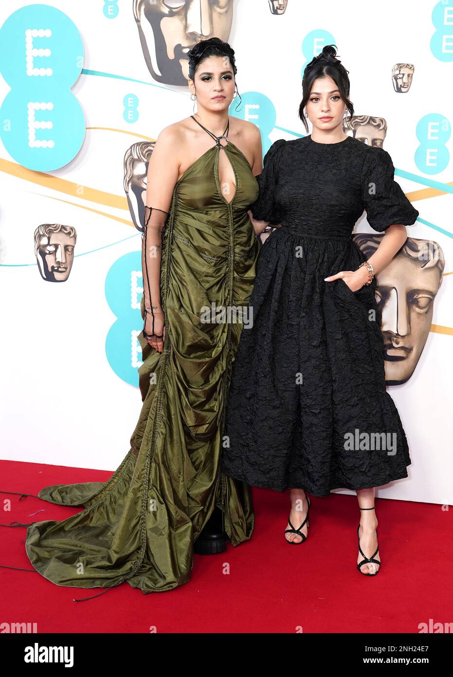 Sarah Mardini (left) and Yusra Mardini attending the 76th British ...