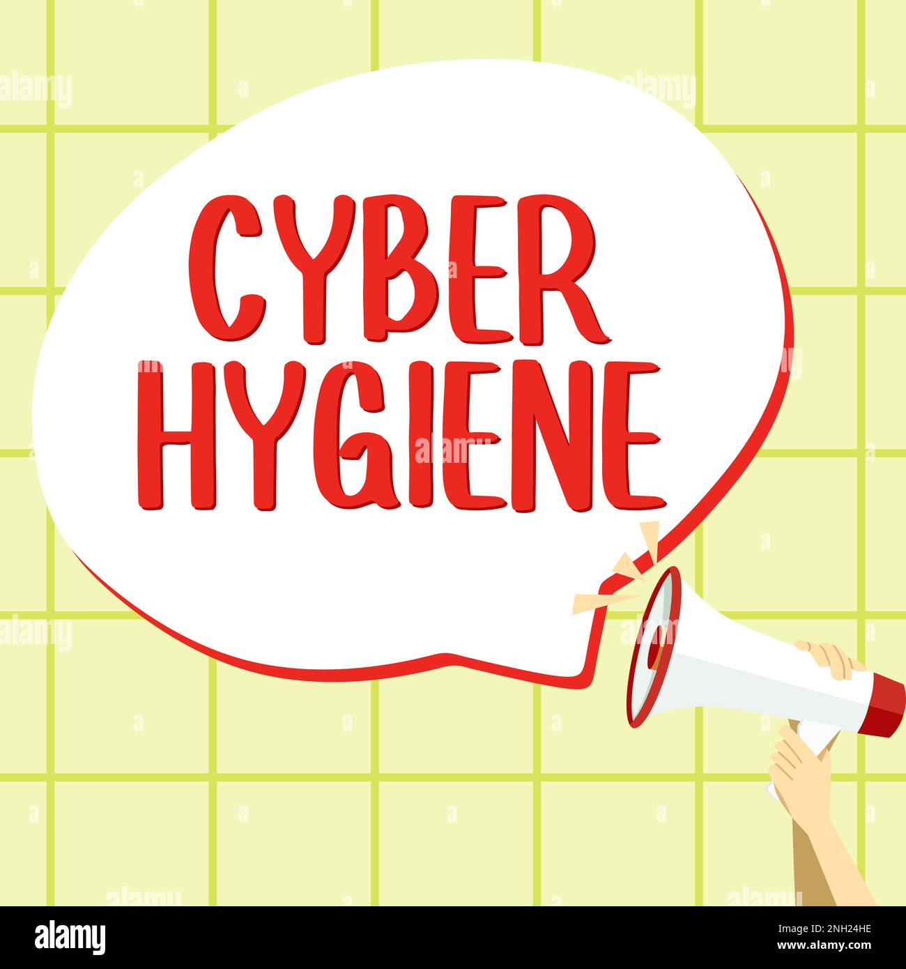 Inspiration showing sign Cyber Hygiene. Concept meaning steps that ...