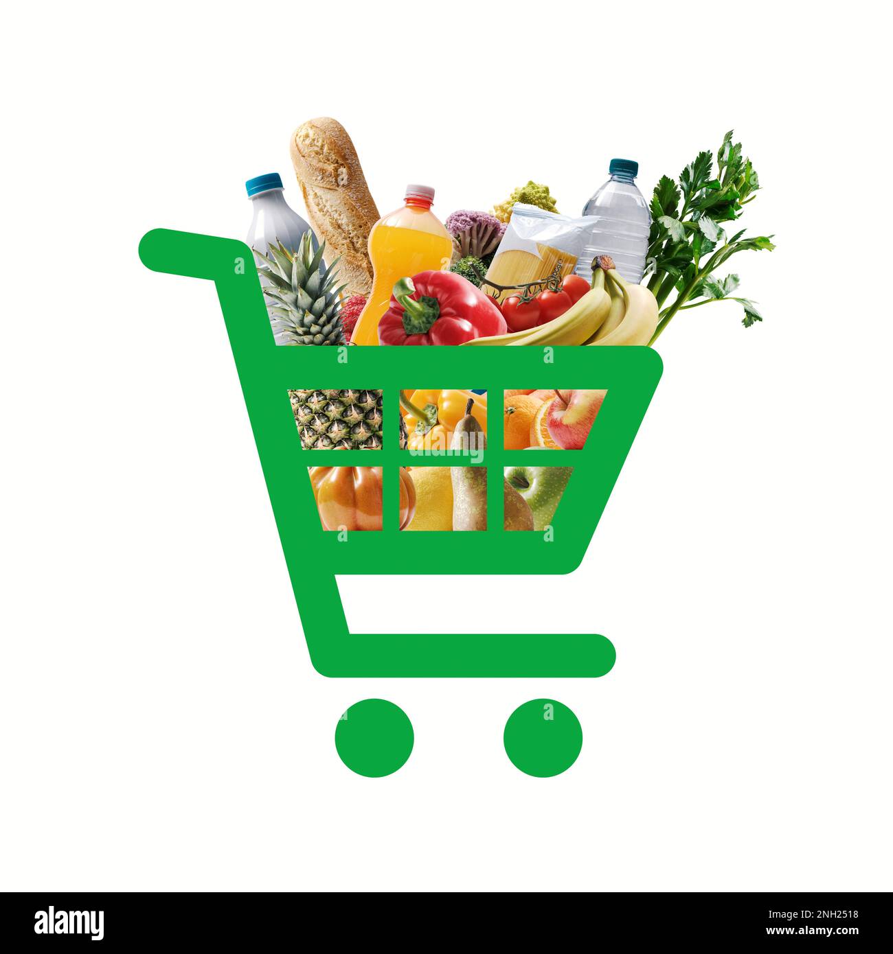 Shopping Cart Logo Green