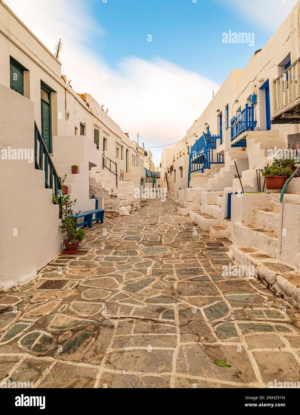 The characteristic neighborhood of Castro in Chora village, Folegandros ...