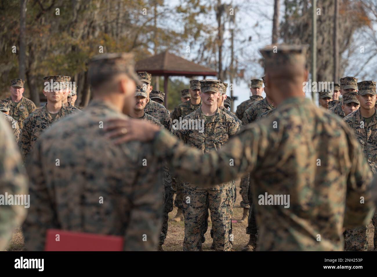 U.S. Marine Corps Brig. Gen. Calvert Worth, commanding general of 2d ...