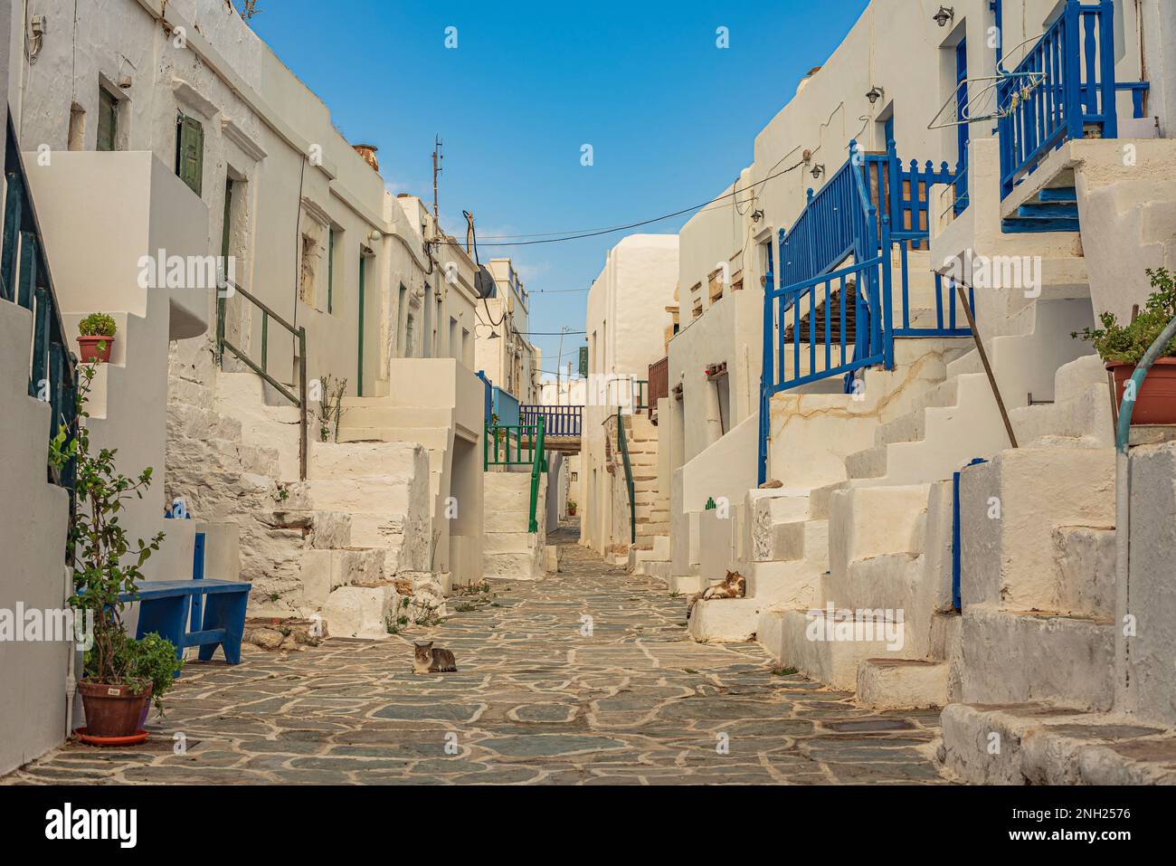 The characteristic neighborhood of Castro in Chora village, Folegandros ...
