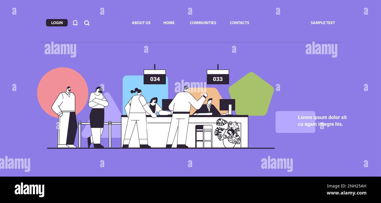 people looking at display number board in waiting room electronic ...