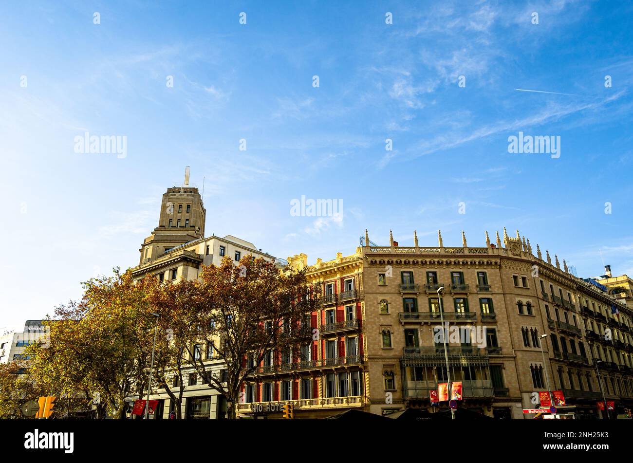 Barcelona,Catalunya,Spain. The modernist buildings of Catalunya,Plaza ...