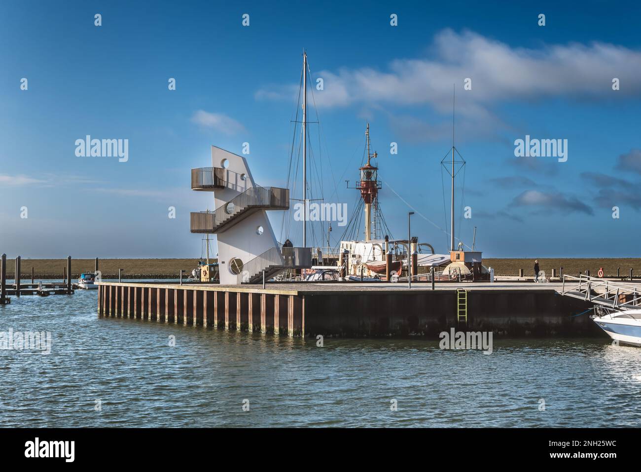 Maritime center for seasports in Esbjerg new harbor, Denmark Stock ...