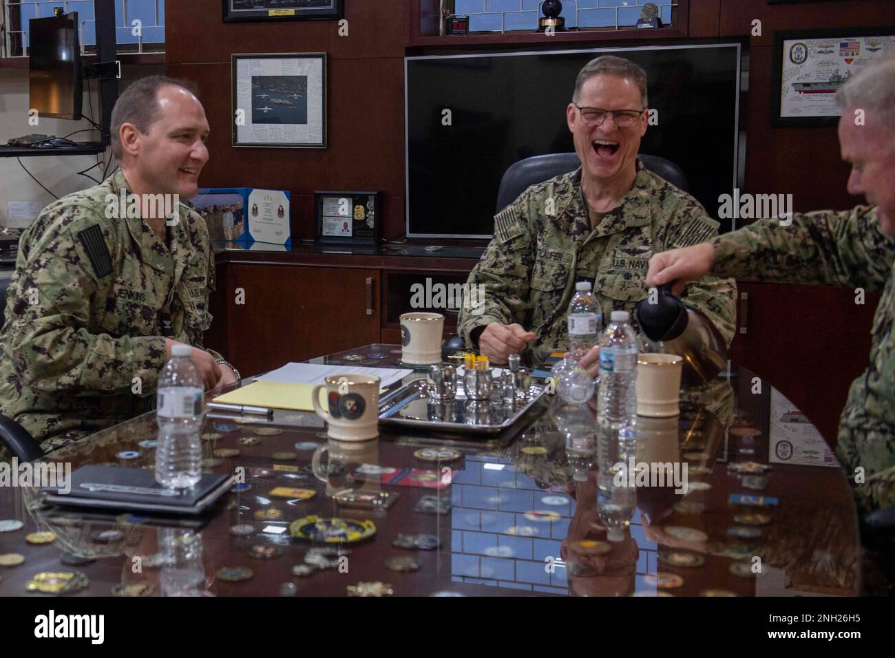 221208-N-JC800-0018 SINGAPORE (Dec. 8, 2022) - (From left) Capt. Thomas ...