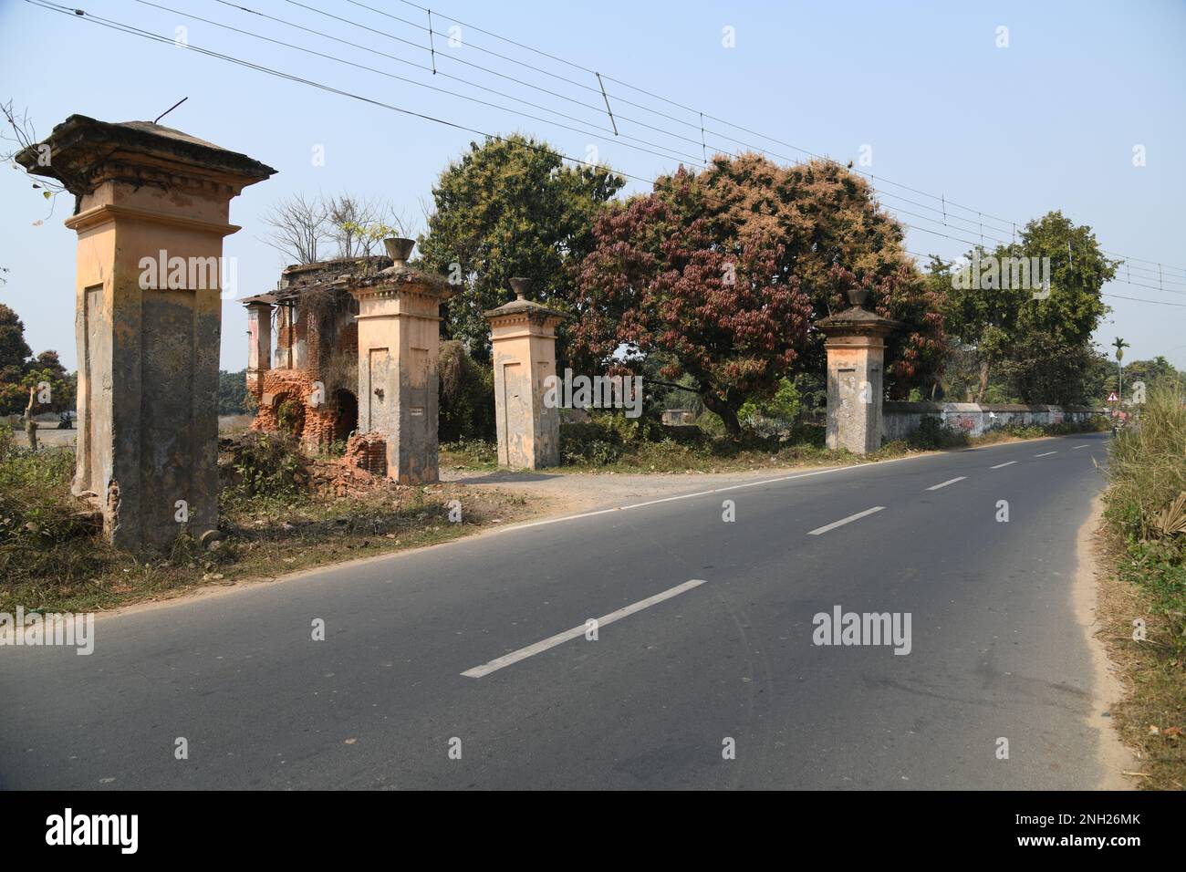 Toran or Gateway of the Sinha Raya Baganbati Estates. Raina-Karalghat ...