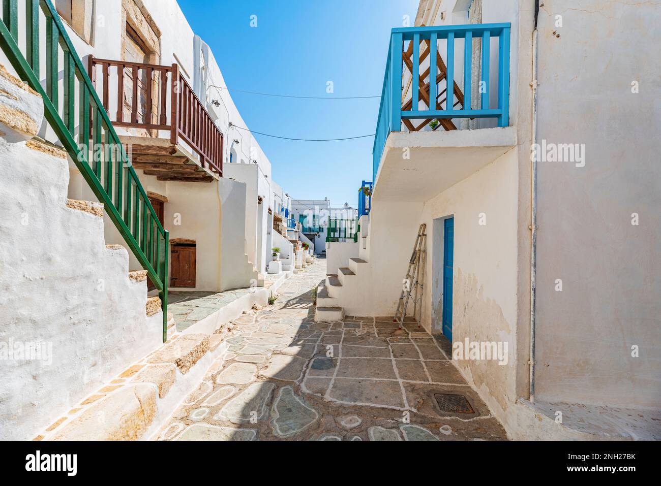 The characteristic neighborhood of Castro in Chora village, Folegandros ...