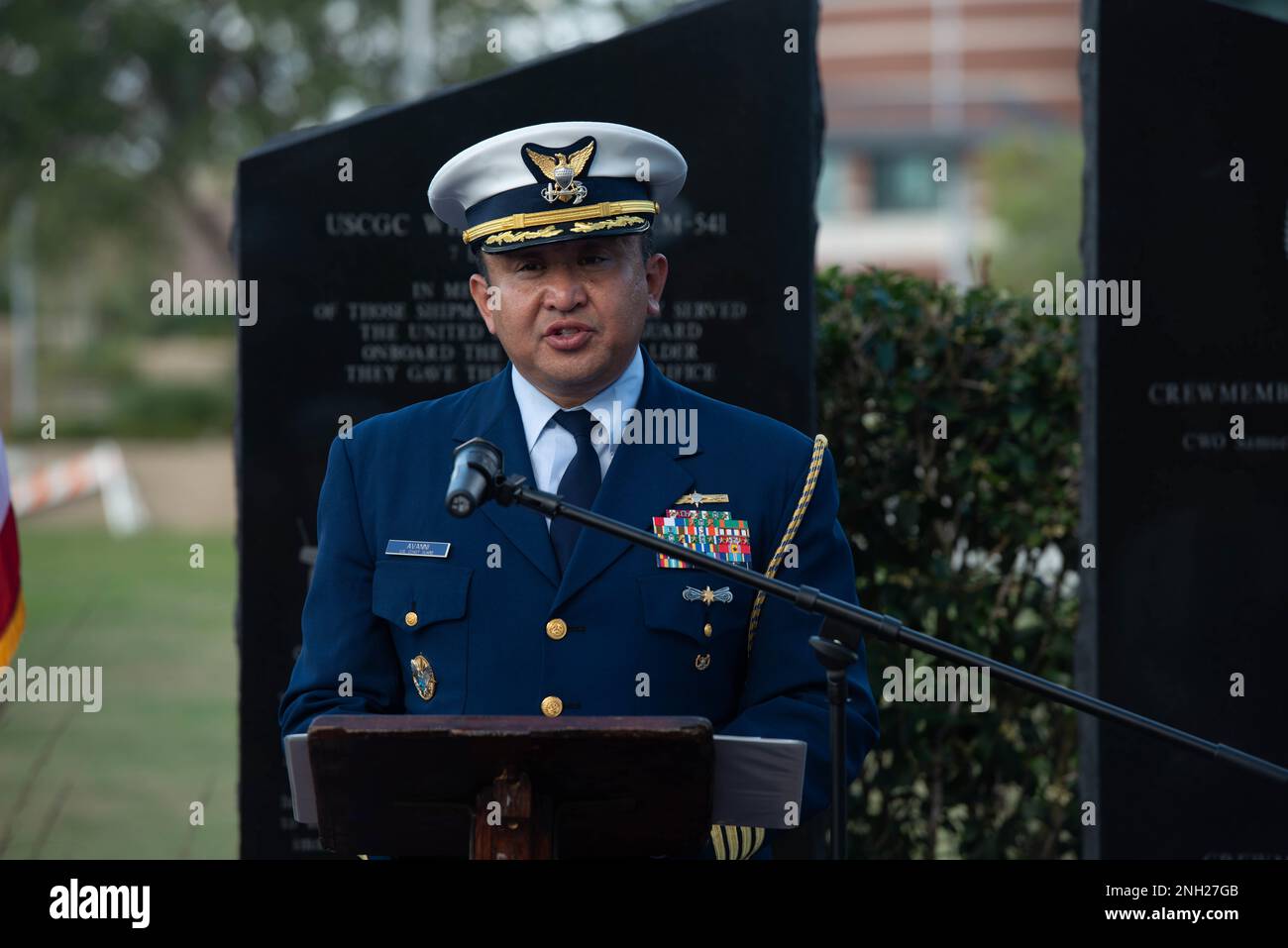 Capt. Arex Avanni, Eighth Coast Guard District chief of staff speaks ...