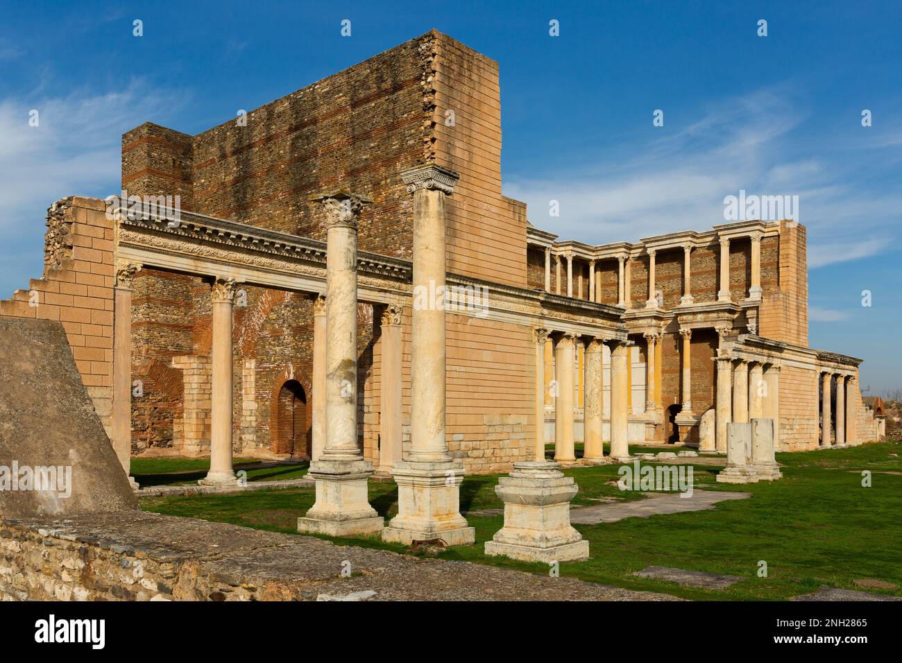 View of temple of Artemis at Sardis. Turkey Stock Photo - Alamy