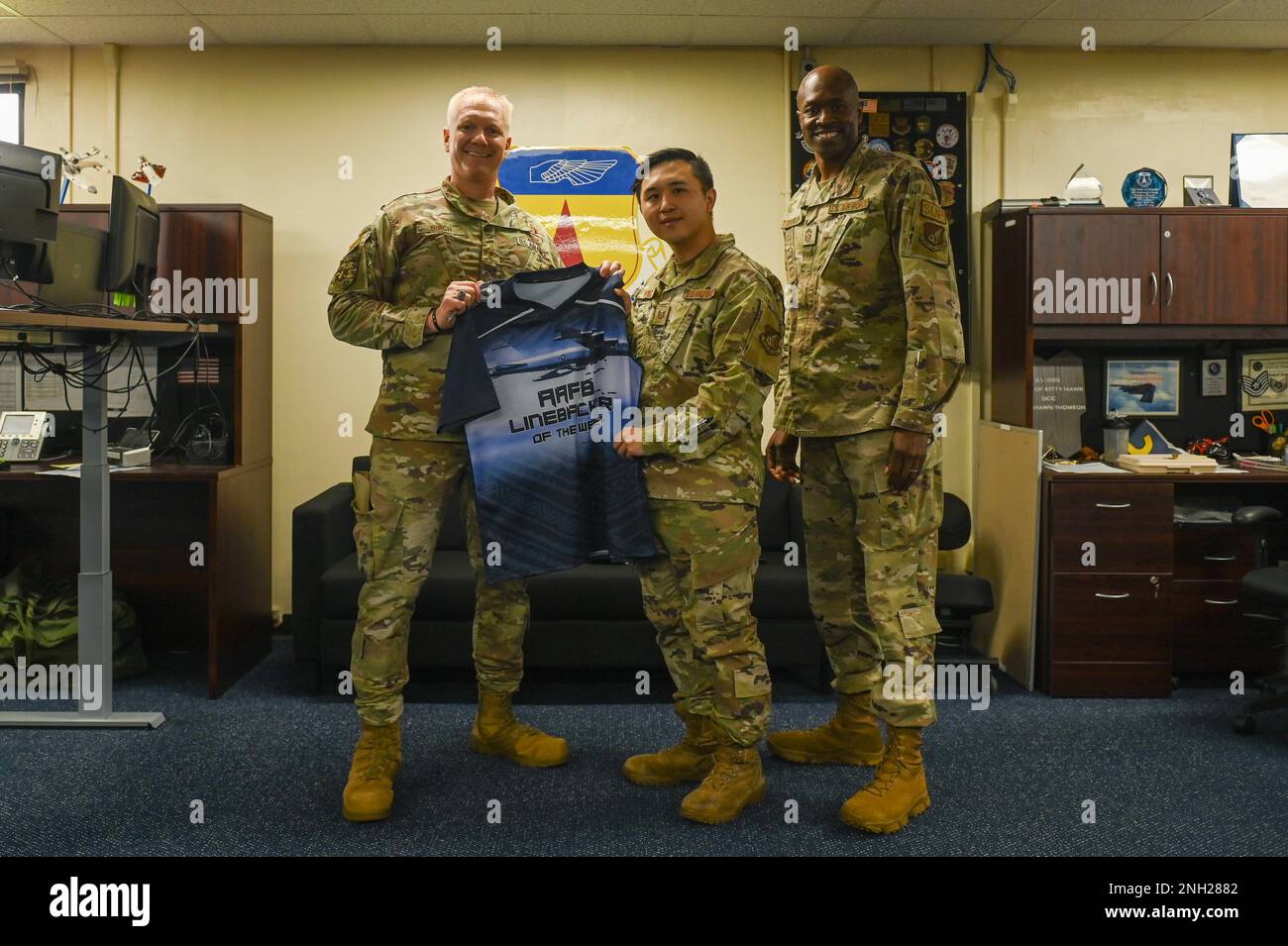 U.S. Air Force Tech. Sgt. Leon Yang, a resource advisor assigned to the ...