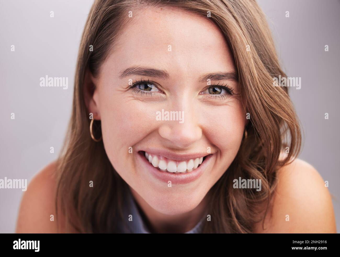 I always see the positive in life. Studio portrait of a happy young ...