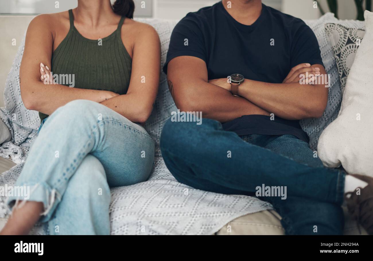 Some challenges can really break a relationship. Closeup of an ...