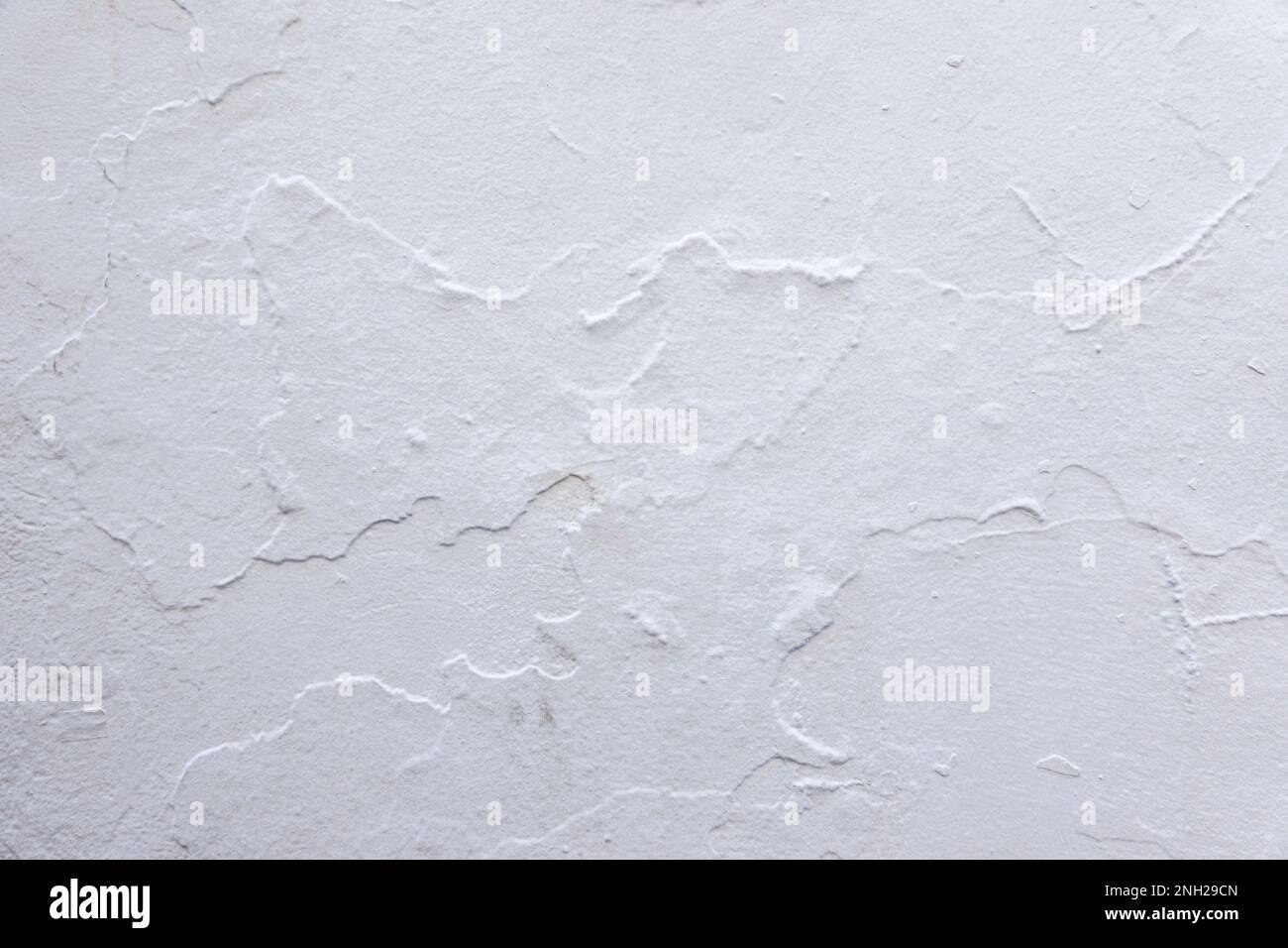 Empty white grunge wall background. Old decrepit white plaster wall ...