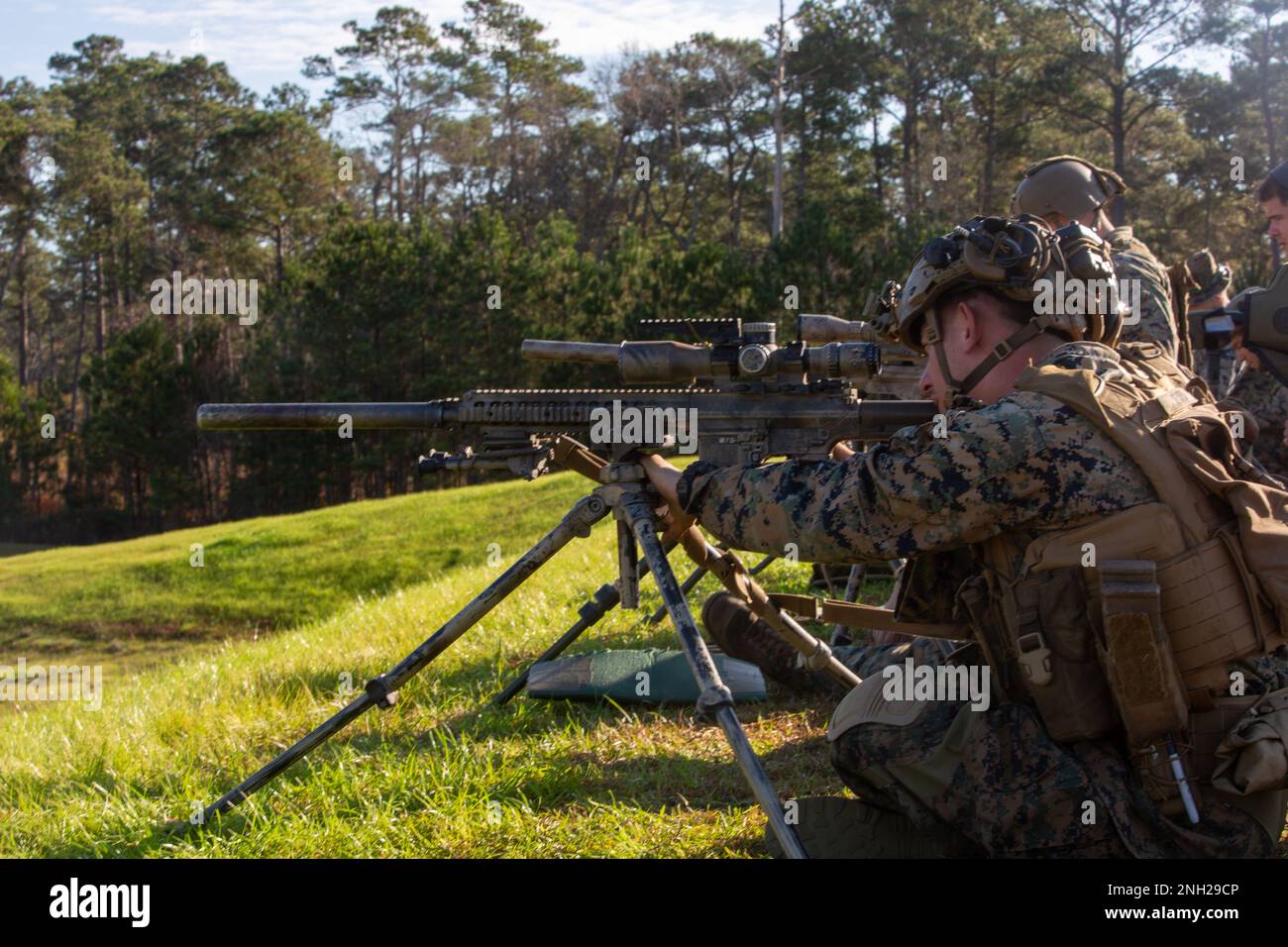U.S. Marines with various units across 2nd Marine Division aim at ...