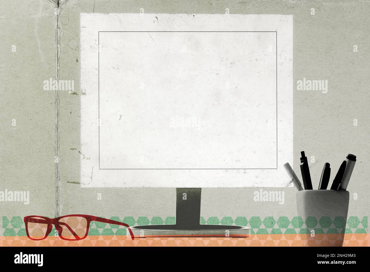 Vintage pc screen texture hi-res stock photography and images - Alamy