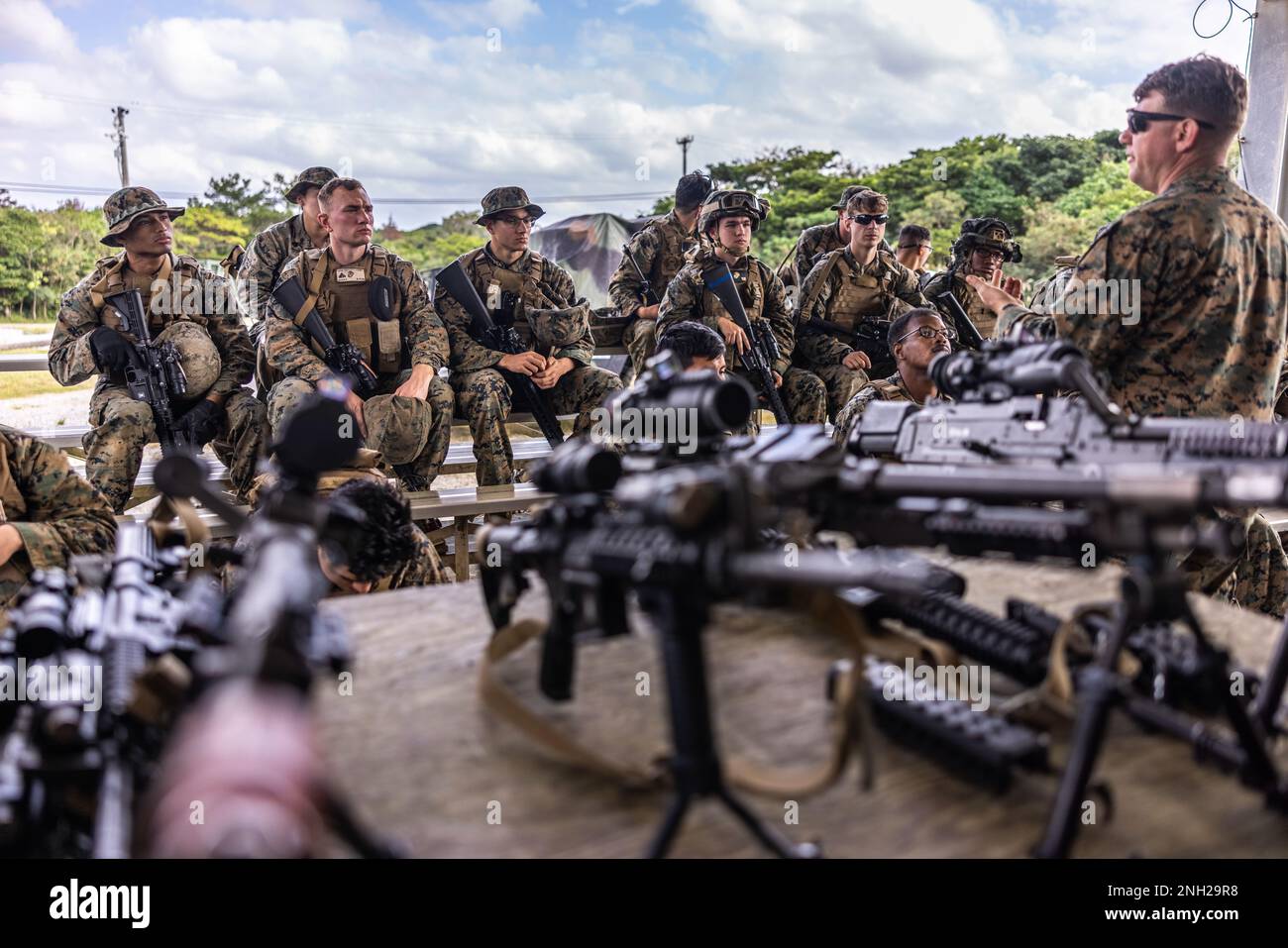 U.S. Marines with Marine Wing Support Squadron (MWSS) 171 participate ...