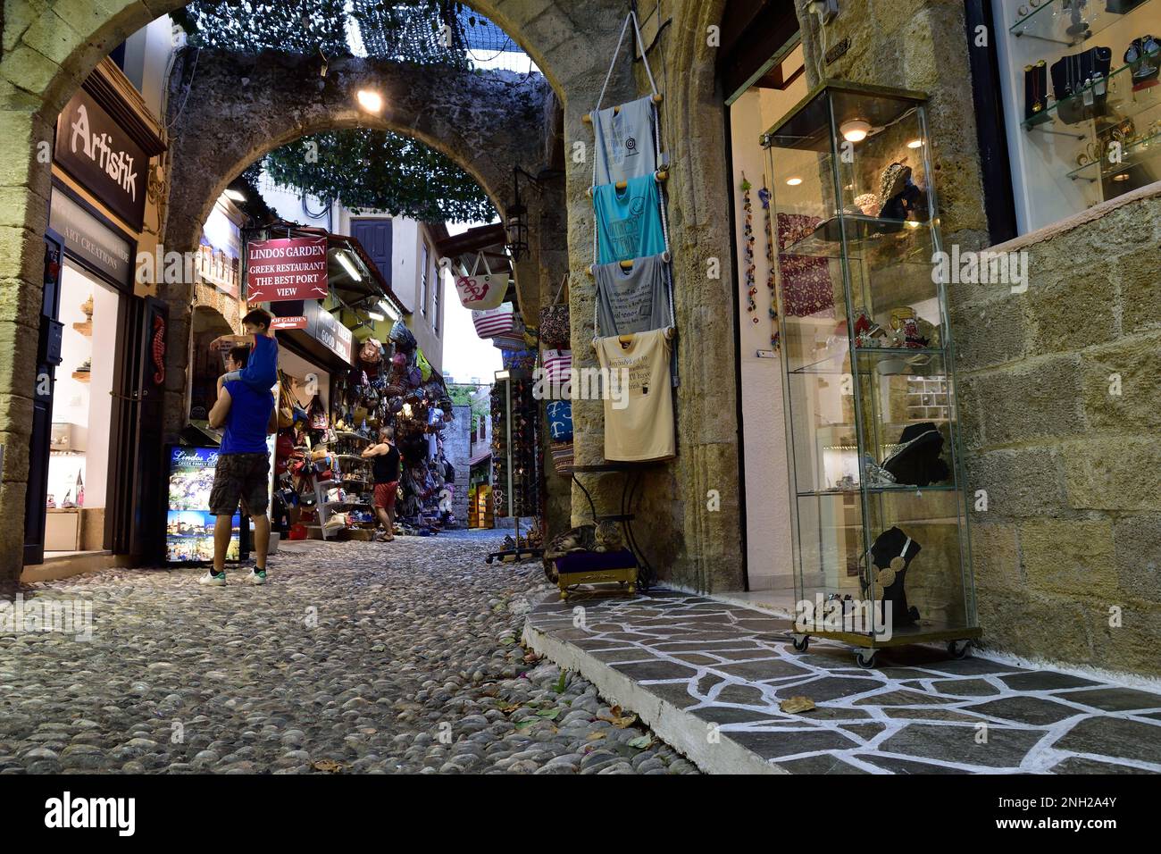 Rhodes old town greece hi-res stock photography and images - Alamy