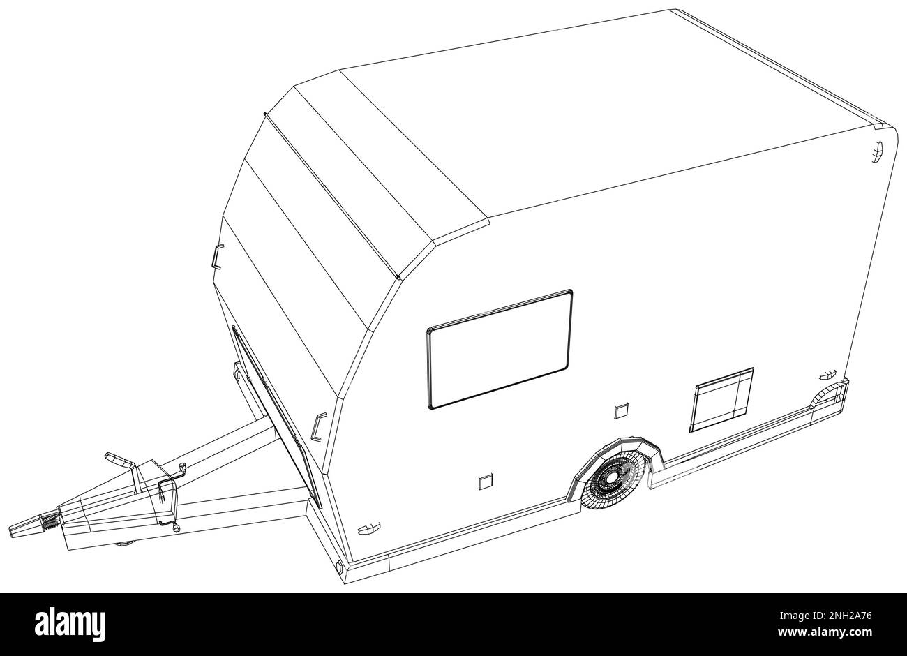 Rv camping Black and White Stock Photos & Images - Alamy