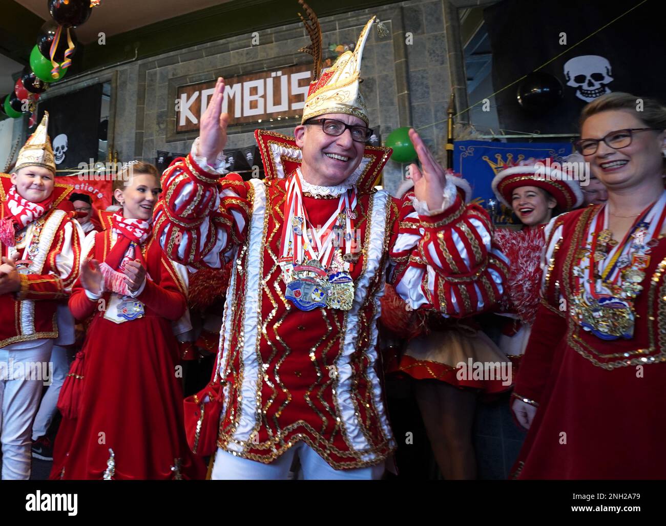 Marne, Germany. 20th Feb, 2023. Holger I (front) and Princess Andrea I ...