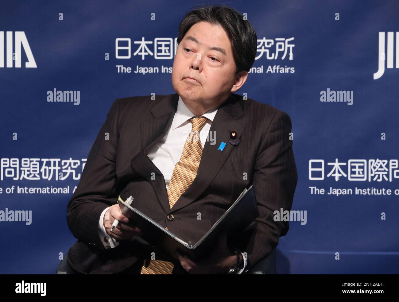 Tokyo, Japan. 20th Feb, 2023. Japanese Foreign Minister Yoshimasa ...