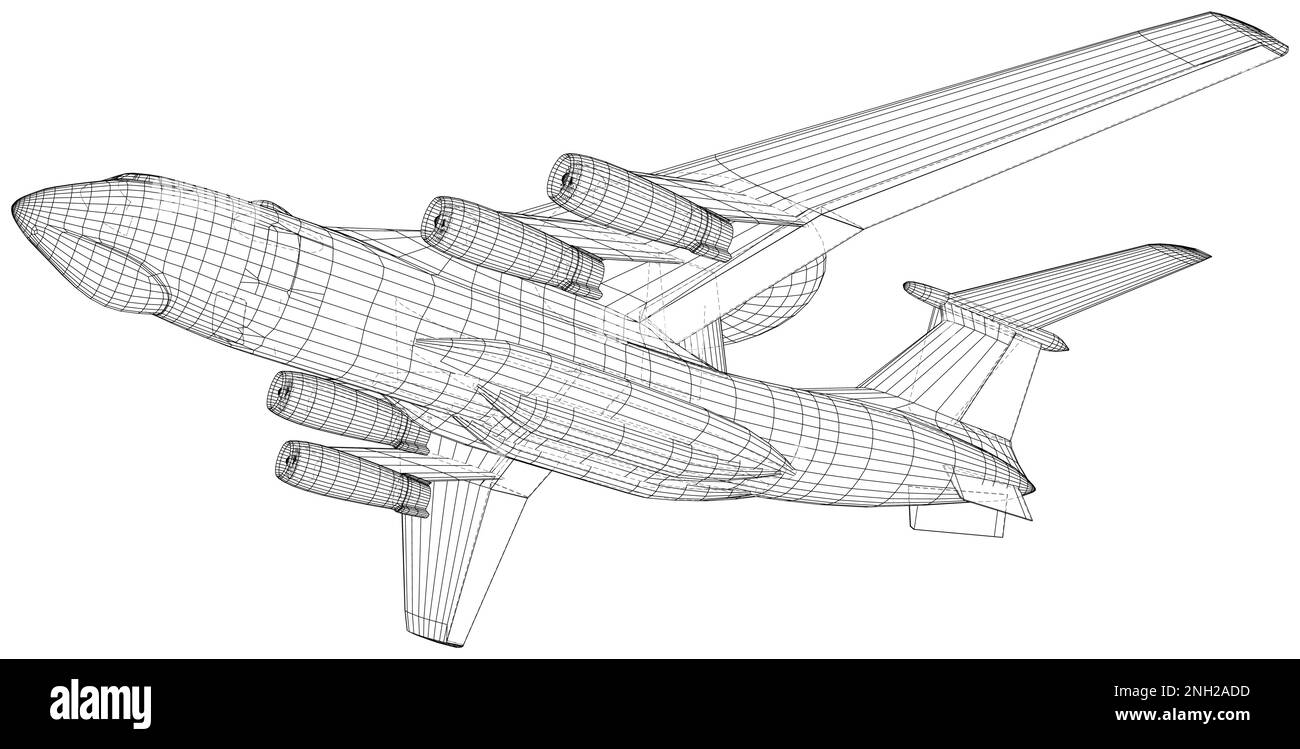 Vector AWACS Plane. Available EPS-10 vector format Stock Vector Image ...
