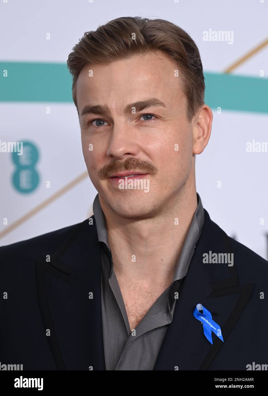 February 19th, 2023, London, UK. Albrecht Schuch arriving at the 2023 ...