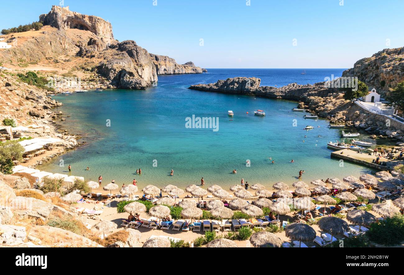 Rhodes best beaches hi-res stock photography and images - Alamy