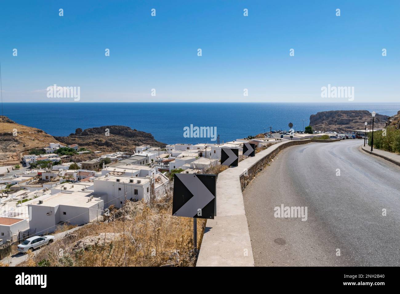 Lindos village, Rhodes Stock Photo - Alamy